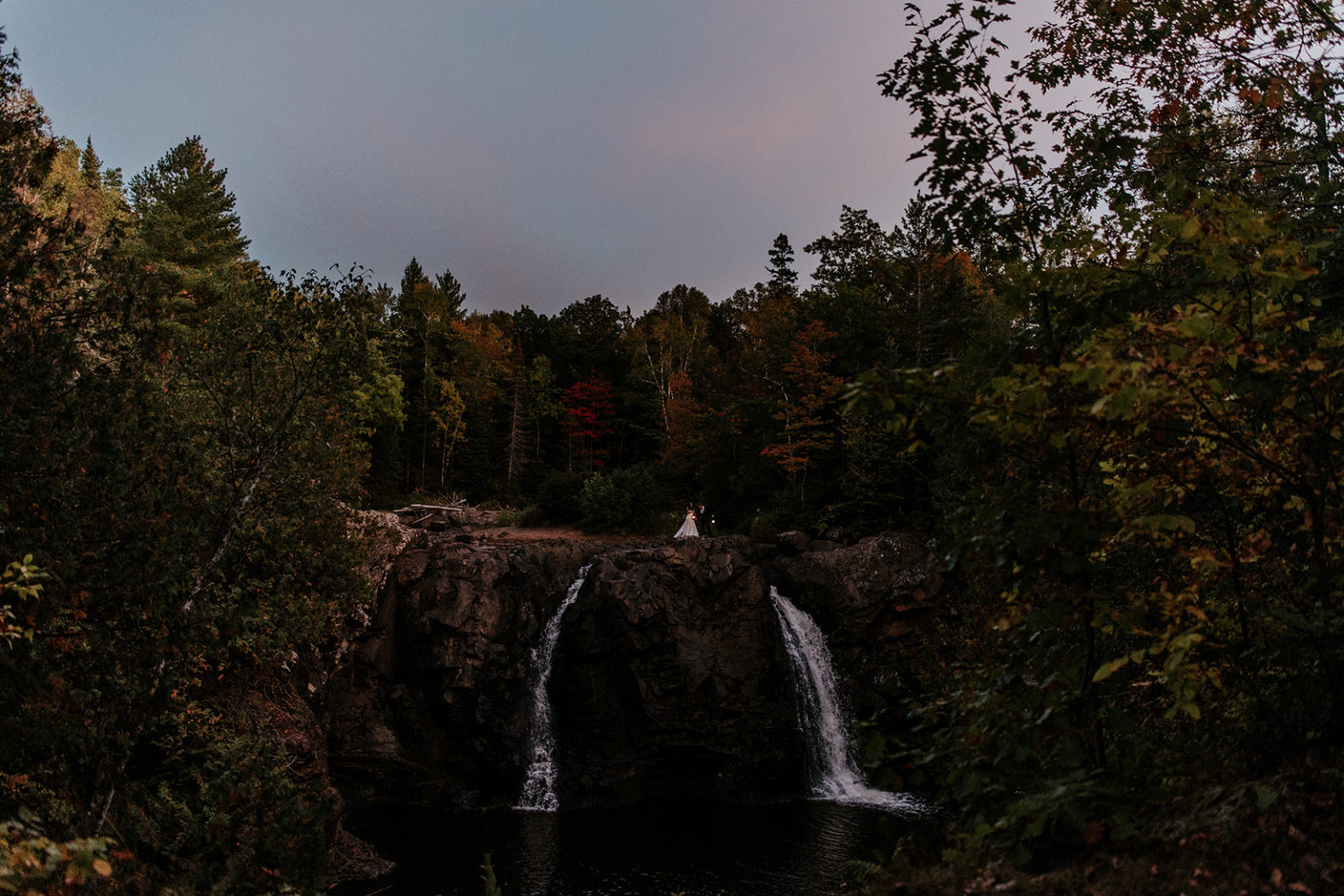 Pattison State Park Elopement in Northern Wisconsin Wisconsin Elopement ...
